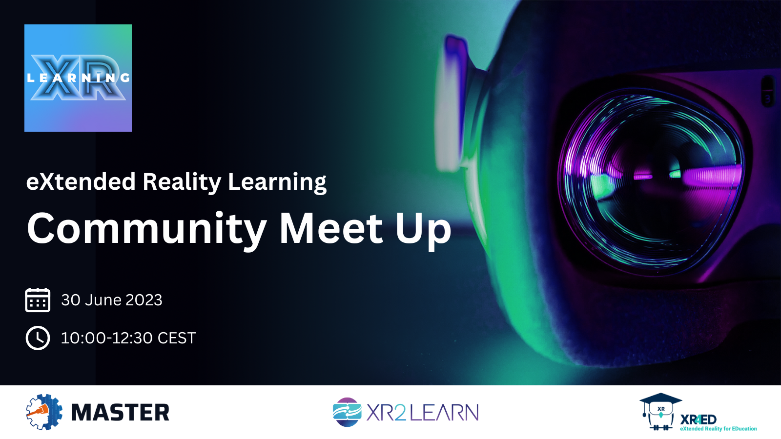 First joint webinar "eXtended Reality Learning Community Meet Up" - Master